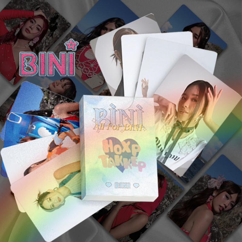 In Stock Colour Card BINI Photocard 50pcs LOMO Card Sticker Photo Card ...