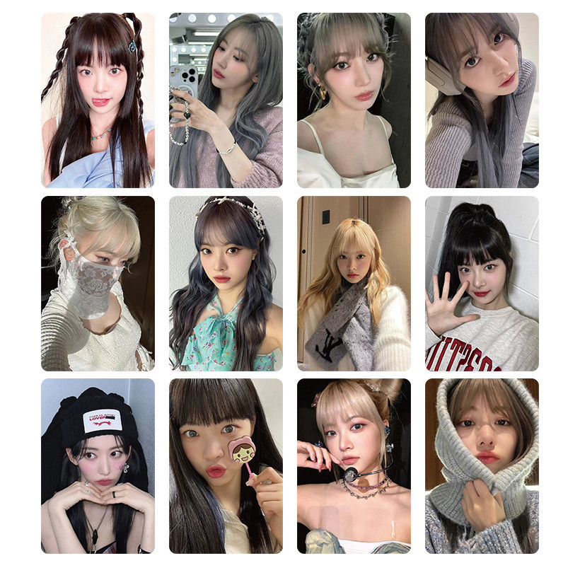 50-119pcs LE SSERAFIM Laser HOLOGRAPHIC LOMO Cards Perfect Night EASY ...