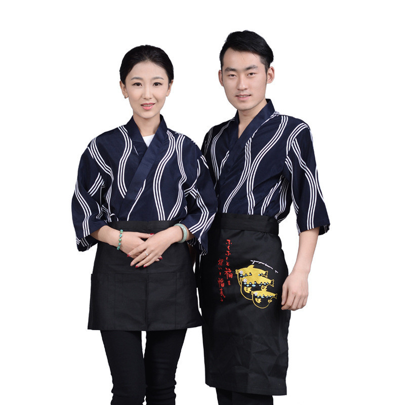 Restaurant Female Chef's Uniform Japanese Kimono Hotel Tooling Sushi ...