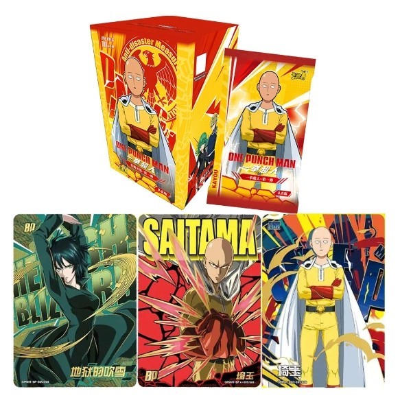 Genuine KAYOU One Punch Man Card Serious Version Hero Saitama Genos ...