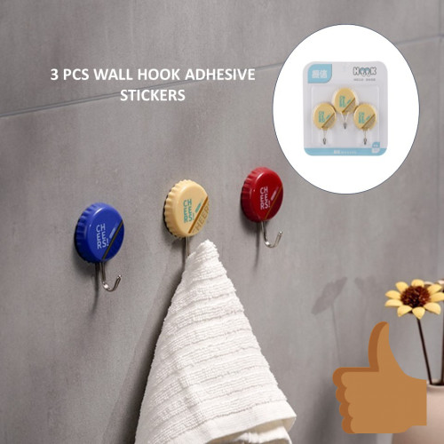 Adhesive Sticker Wall Hooks Set with Bottle Design for Hanging Shirt ...
