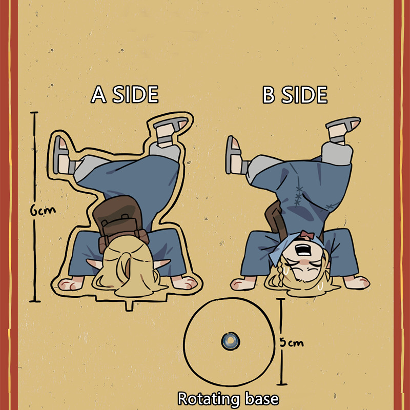 Marushiru Handstand Rotate Acrylic Stand Dungeon Meshi Anime Goods ...