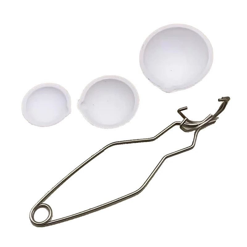 Jewelry Metal Melting Quartz Bowl Tong Stainless Steel Crucible Plier ...