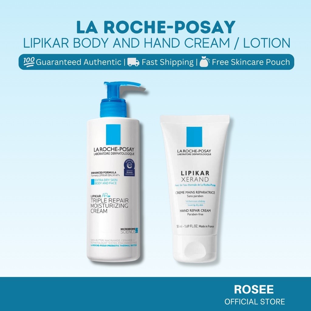 La Roche Posay Lipikar Triple Moisturizing Cream/Xerand Repairing Hand ...