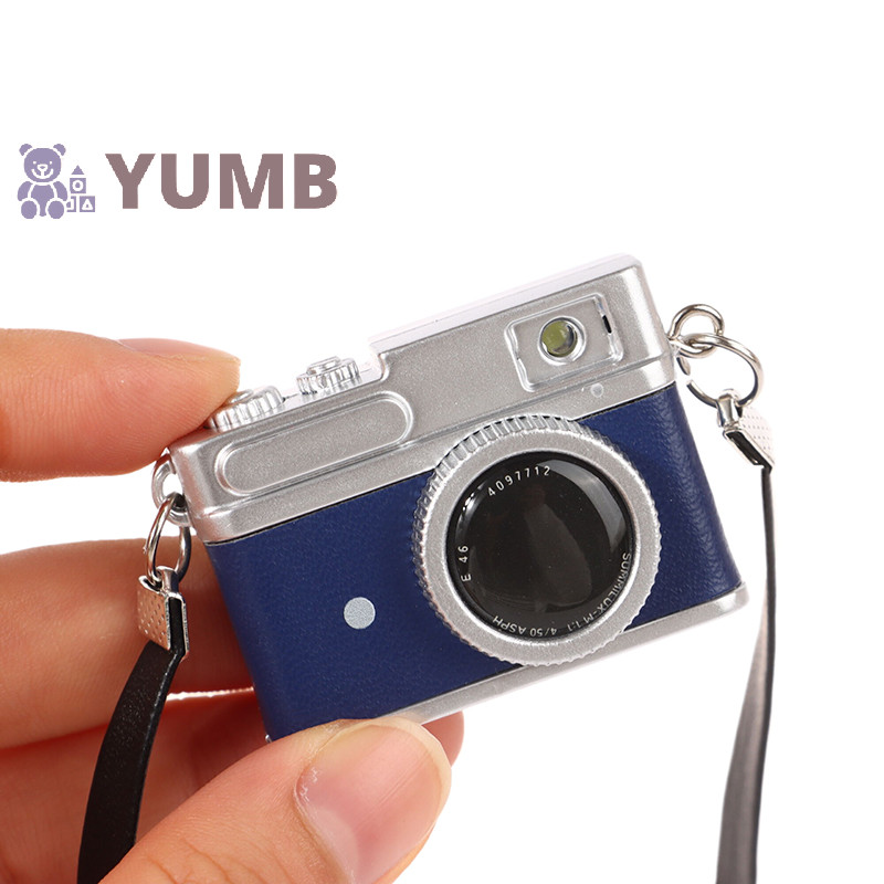 YUMB Mini Camera Keychain Dollhouse SLR Camera Model W/Shutter Flash ...