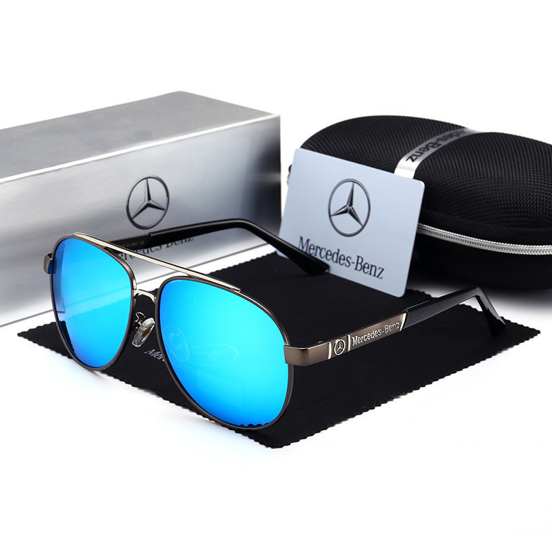 Cross border Mercedes Benz logo sunglasses men's polarized driving ...