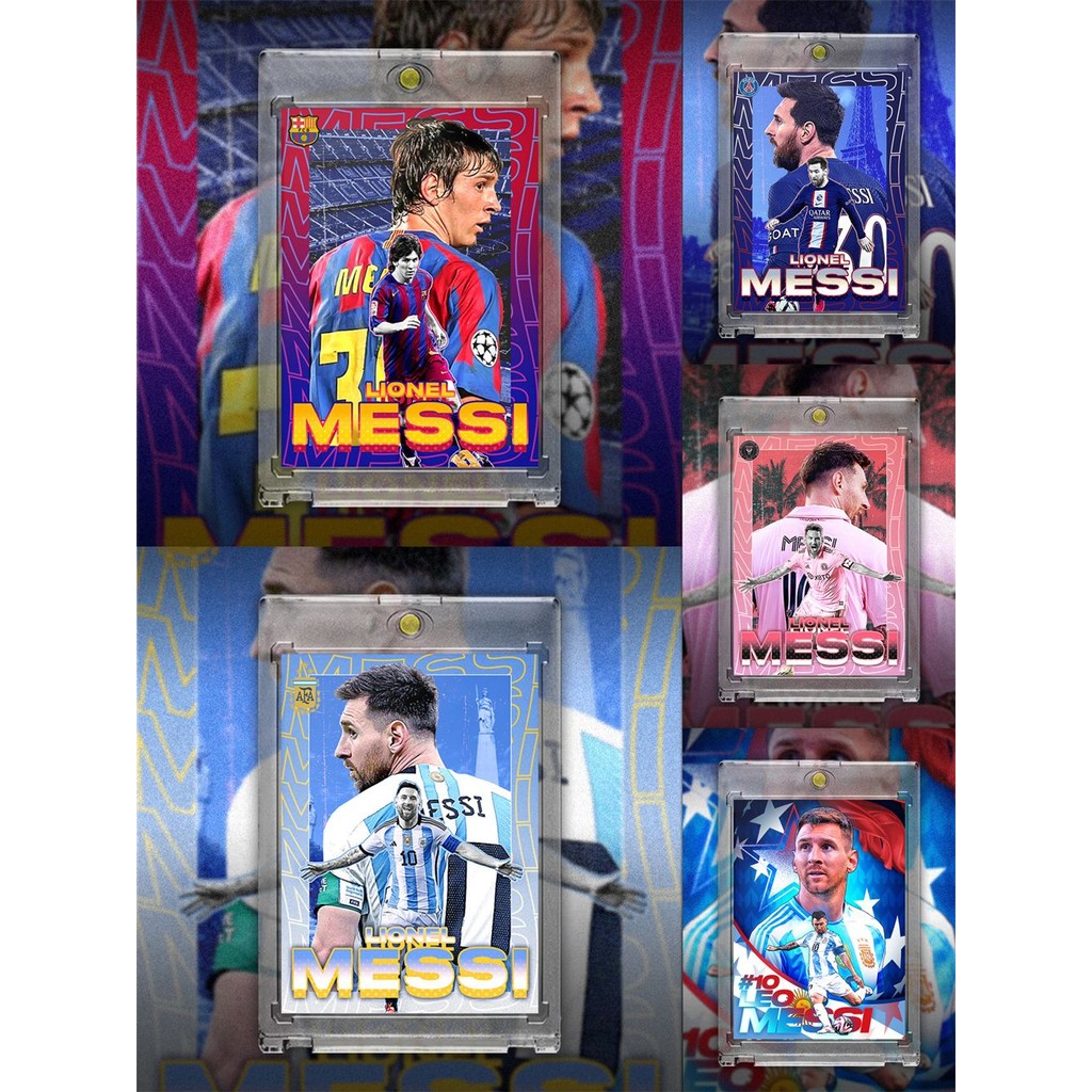Messi Argentina World Cup Copa America Fan Collection Card | Shopee ...