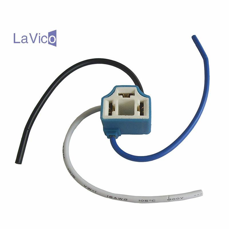 [LaVico] H4 Car Truck Female Pigtail Ceramic Headlight Connector Plug ...