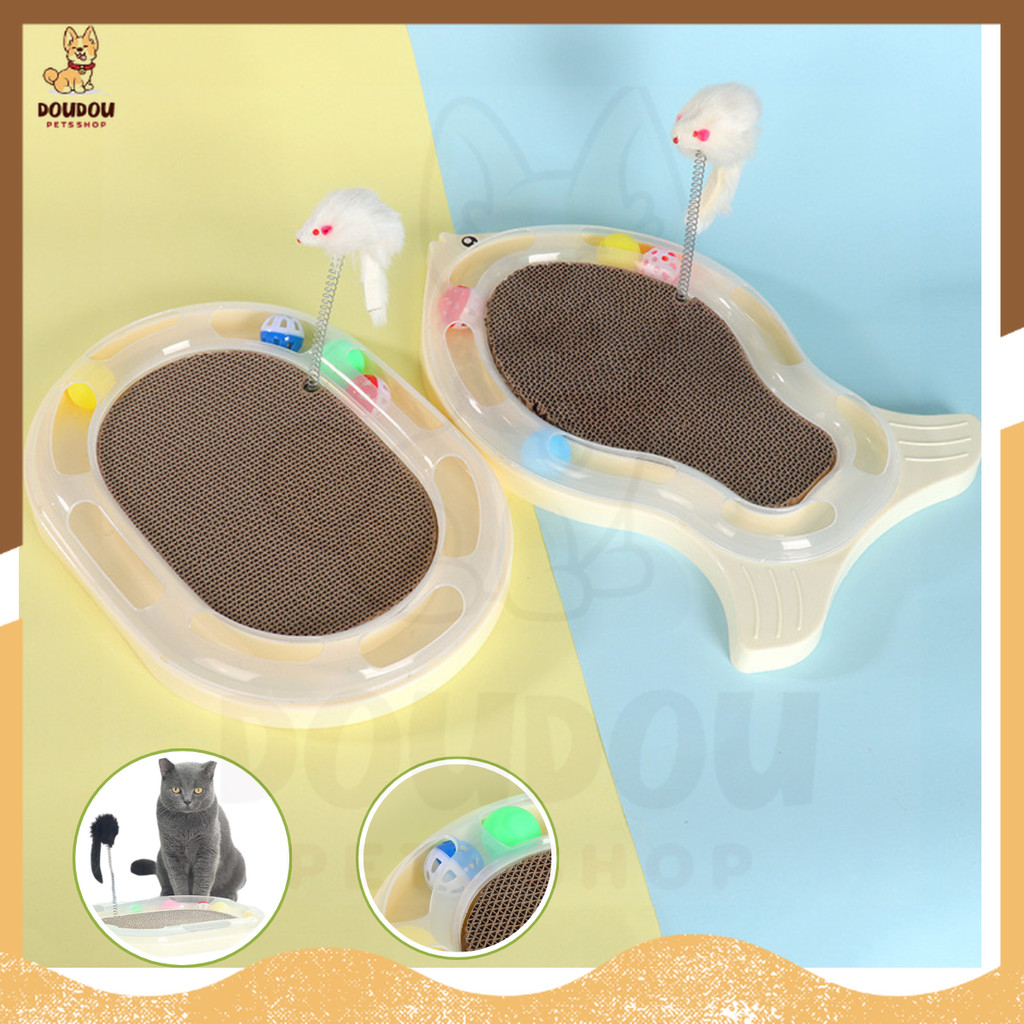 Clear Corrugated Cat Scratcher Kitten Corrugated Board Cat Scratcher ...