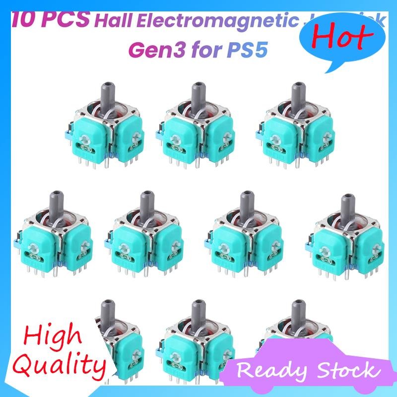 10 PCS Hall Electromagnetic Joystick for PS5 Hall Joystick ...