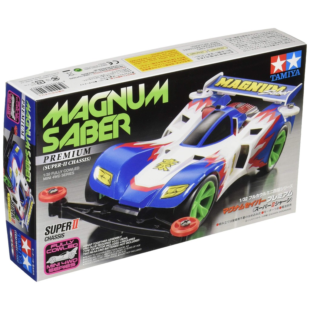 Tamiya Full Cowl Mini 4WD Series No.31 Magnum Saber Premium Super II ...
