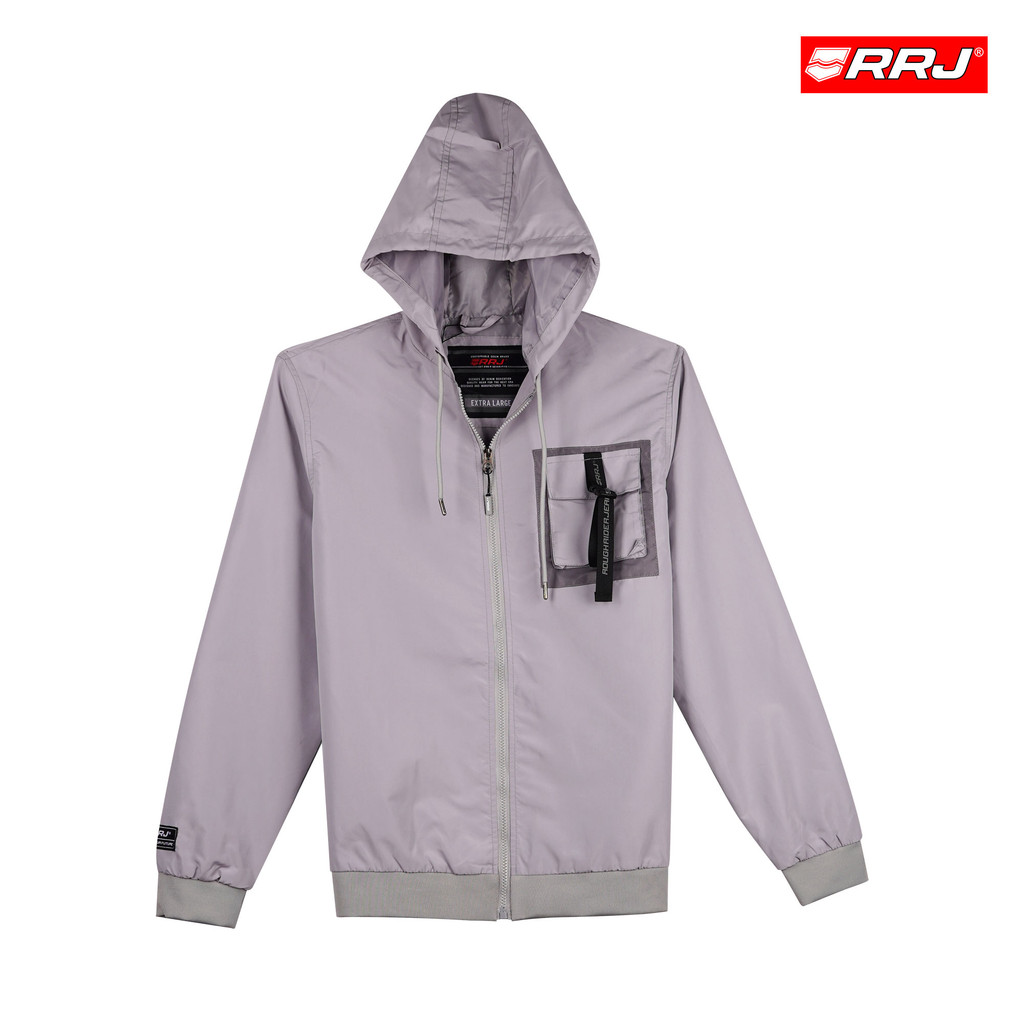 RRJ Men's Basic Jacket Regular Fitting Microfiber Fabric 130298 (Light ...