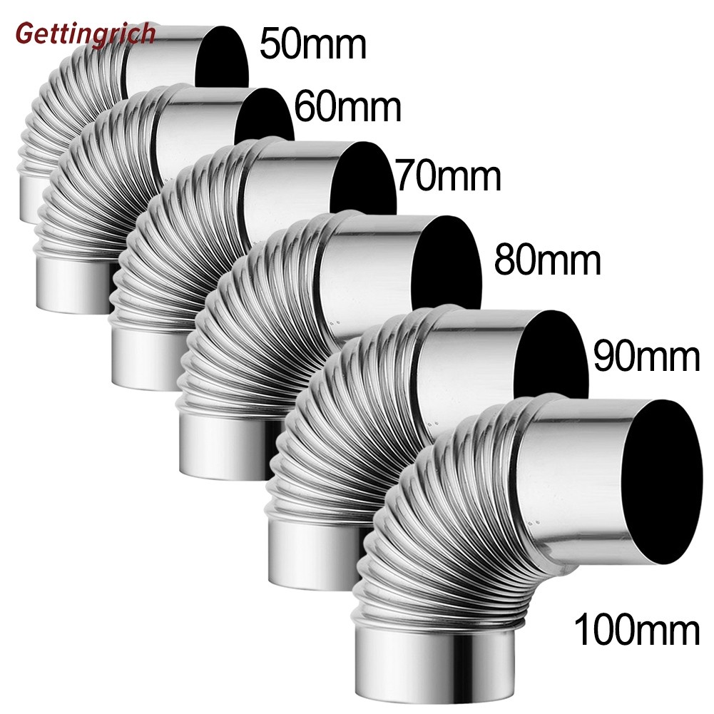 [GTH] Stove Flue Steel Flue Pipe Elbow Rain Cap Pipes Chimney Liner ...
