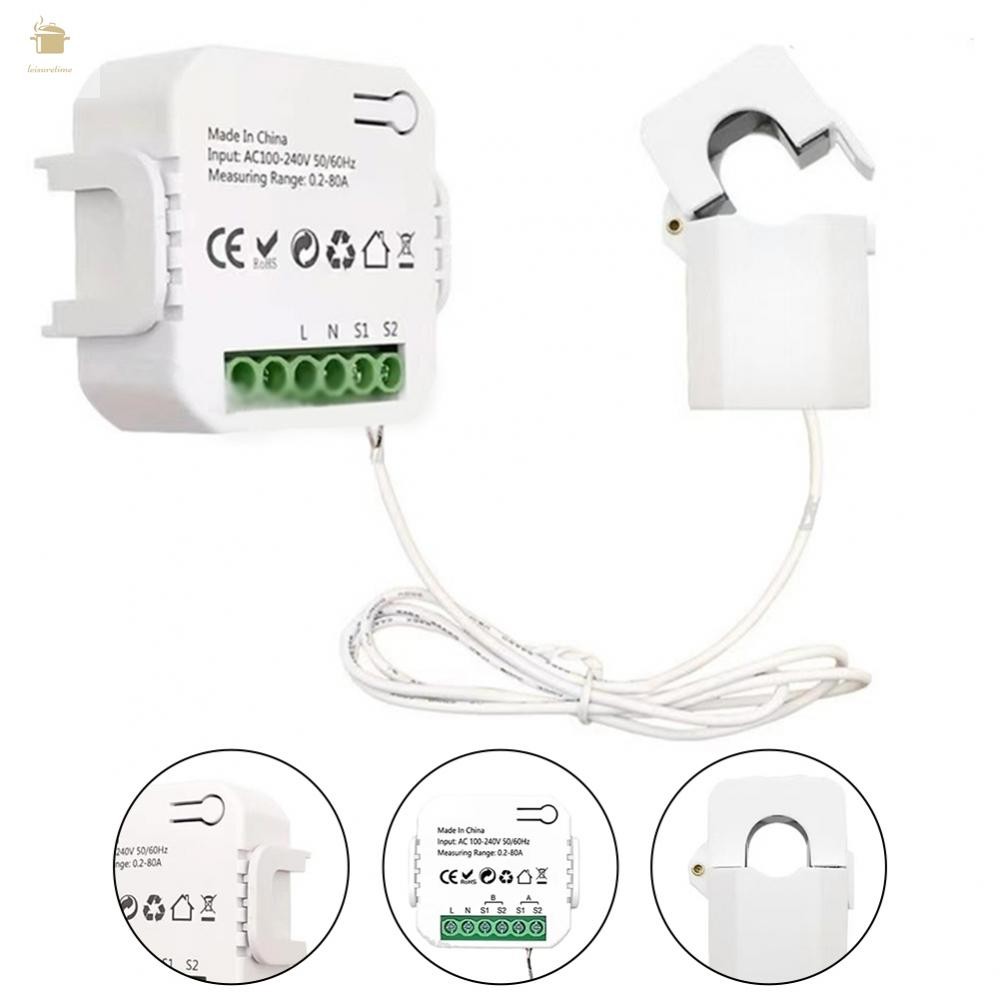 For Tuya Smart For Zigbee Energy Meter 80A w/h Current Transformer ...