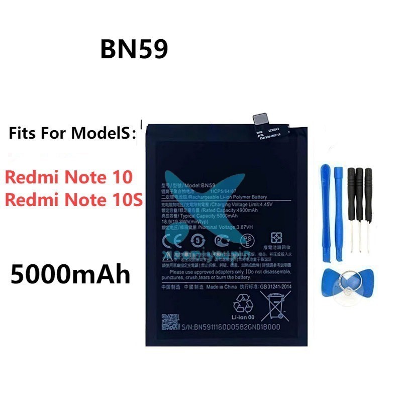 Redmi Note 10 Battery / Redmi Note 10S Battery BN59 | Shopee Philippines