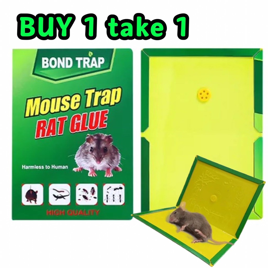 1PC Mouse Rat Sticky Mice Rodent Glue Board Bait Mouse Trap | Shopee ...