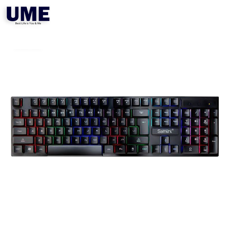Samini Gaming Keyboard Backlit Lights Floating Keycaps USB Wired for PC ...