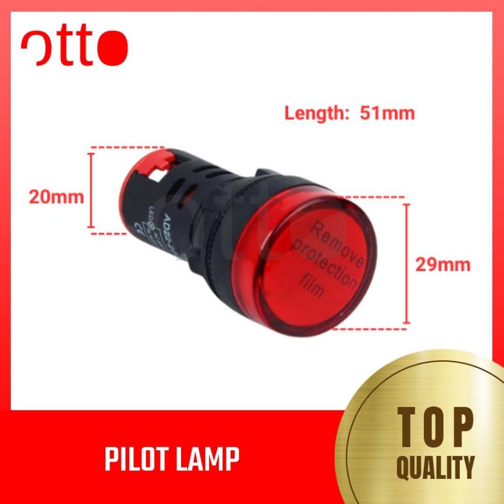 Pilot Lamp - Dalier AD60-22DS AC/DC 24V | Shopee Philippines