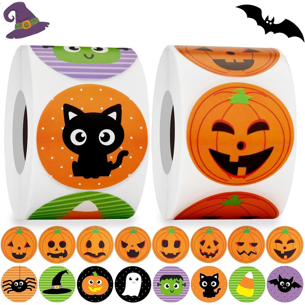500Pcs Halloween Stickers Cute Happy Halloween Stickers for Adult Kid ...