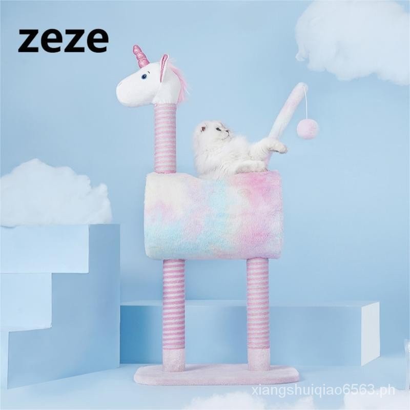 zezeUnicorn Cat Climbing Frame Small Cat Tree Cat Rack Cat Nest ...
