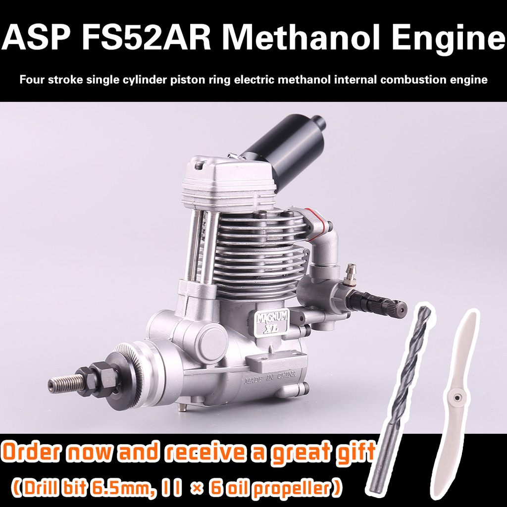 ASP FS52AR 52 8.56cc Scale Four Stroke Methanol Nitro Engine Motor for ...