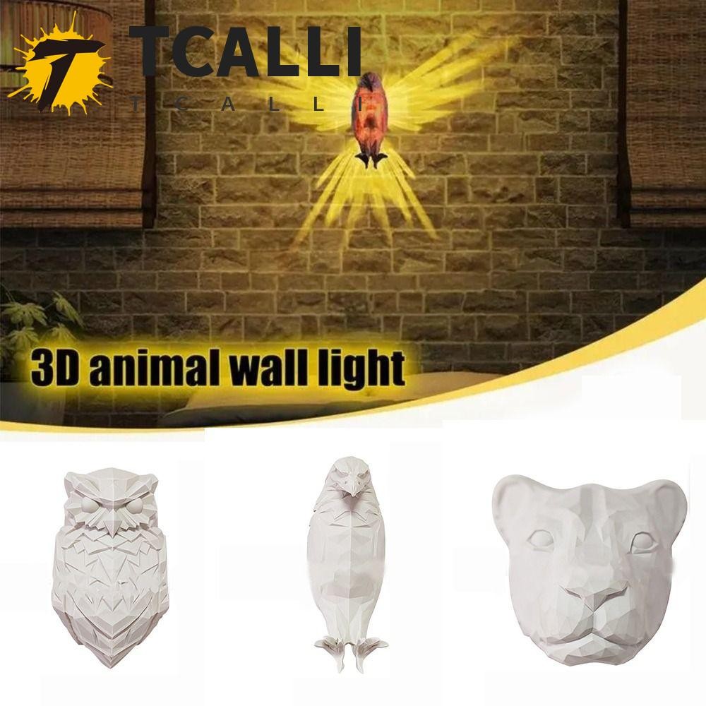 TCALLI 3D Eagle Wall Lights, Owl Eagle Art Bald Eagle Bald Eagle Wall ...