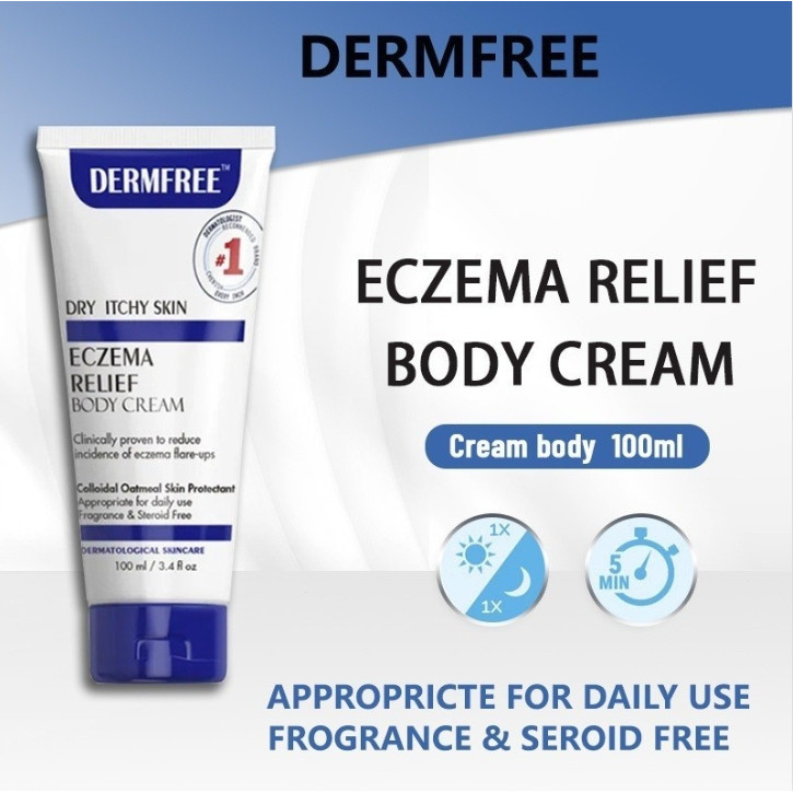 DERMFREE Eczema Relief Body Cream Psoriasis Cream Dermatitis Eczema Relieves Itching Ointment ...