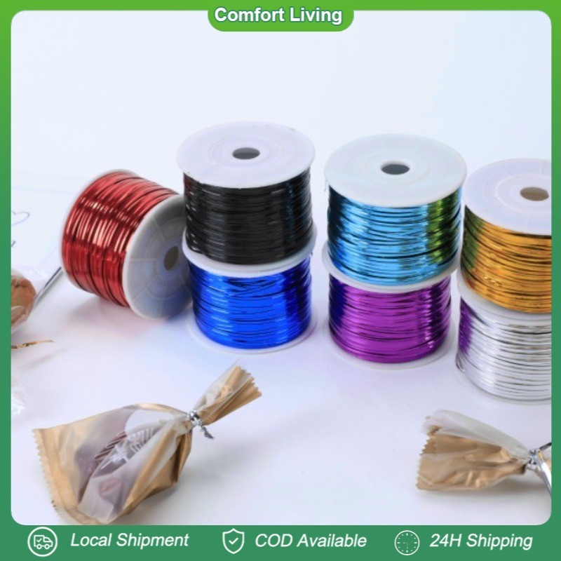 Metallic Twist Wire Diy Baking Gift Packaging 100 Yards/ Roll Packaging ...