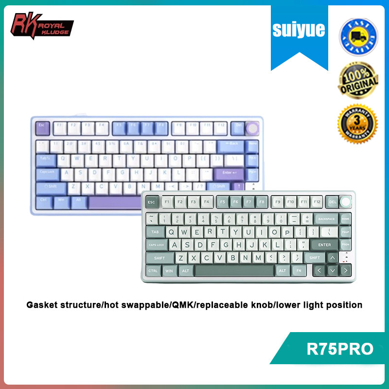 RK R75Pro the third mock examination Mechanical Keyboard Wireless ...