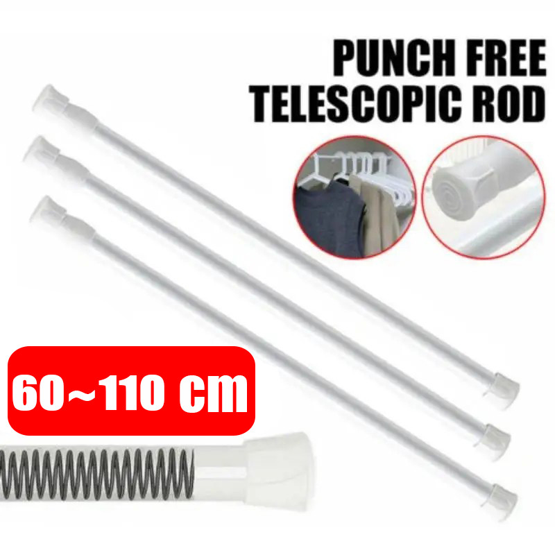 Multifunctional Spring Loaded Extendable Rod - Adjustable Curtain ...