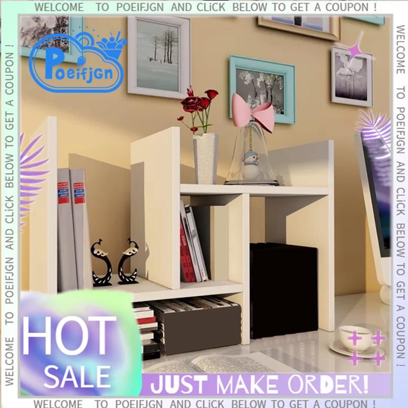 Multipurpose Table Top Rack Tabletop Book Rack Adjustable Wood Display ...