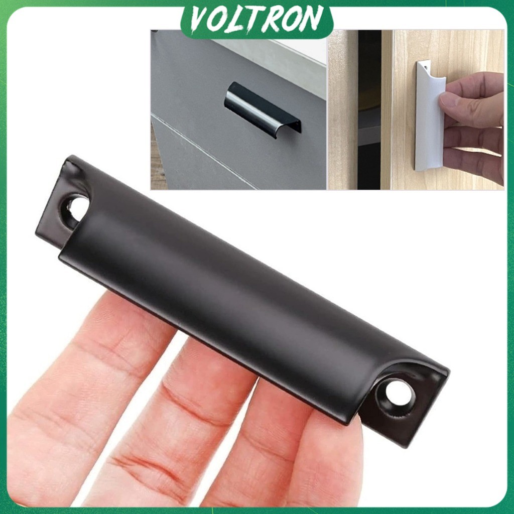 Cabinet Door Handle Aluminum Alloy Mount Finger Edge Handle Pull ...