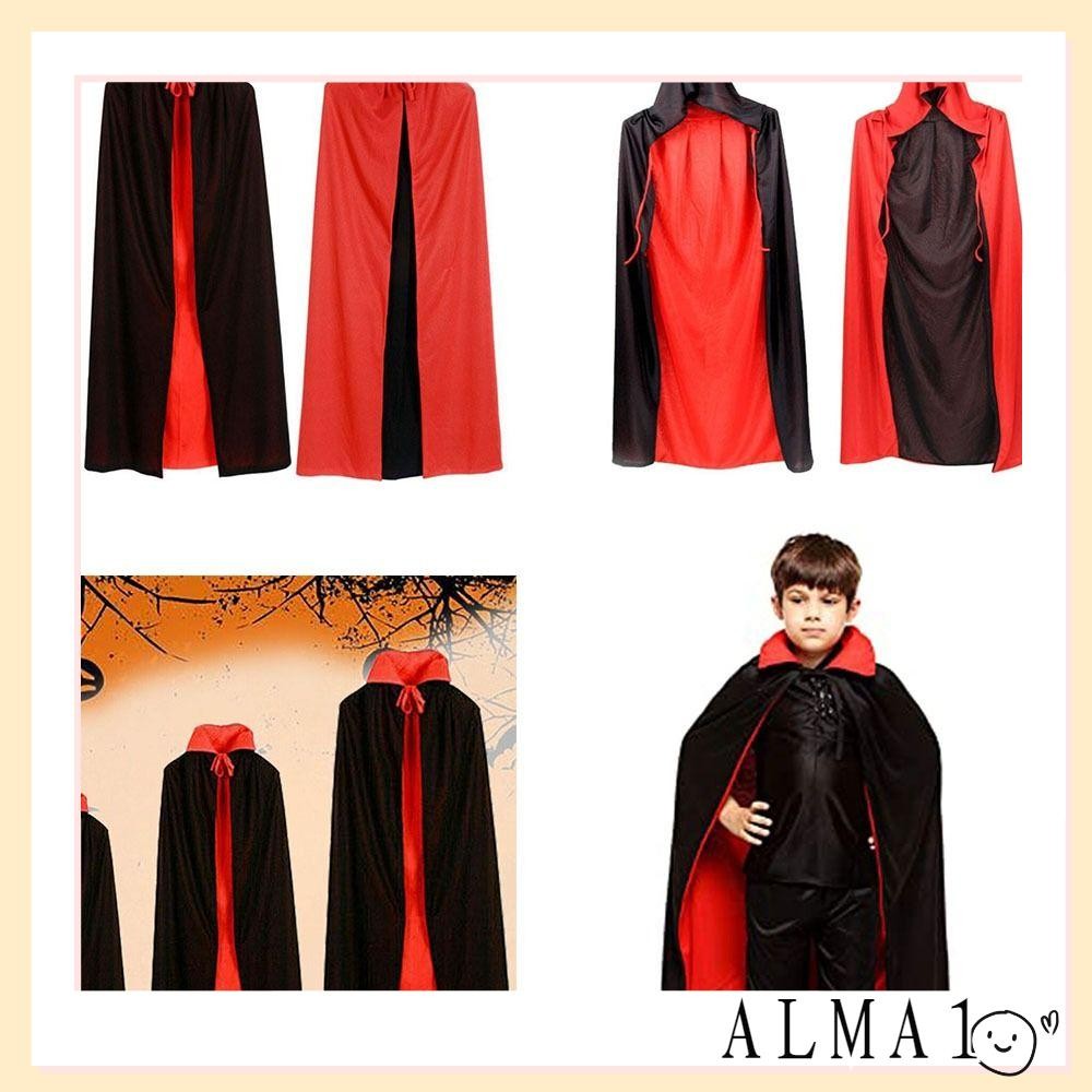 ALMA Halloween Vampire Cape, Fancy Dress Costume Makeup Props Dracula ...