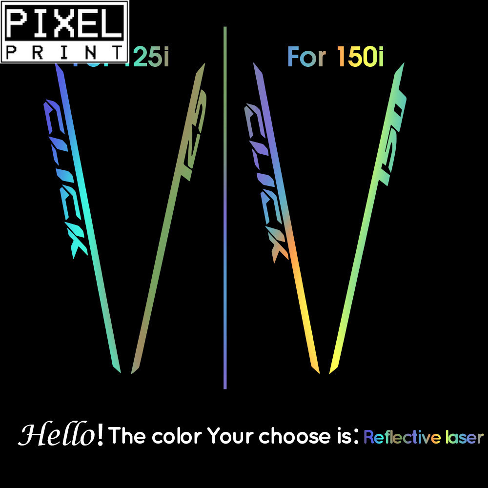 Click 125i 150i Honda Waterproof Motorcycles Decals Vinyl Sticker ...