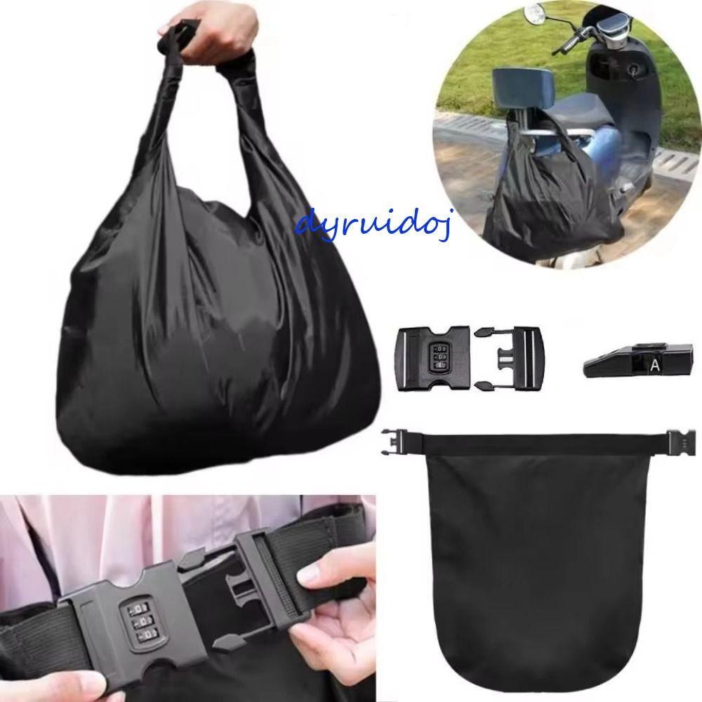 DYRUIDOJ Motorbike Helmet Bag, Combination Lock Waterproof Helmet ...