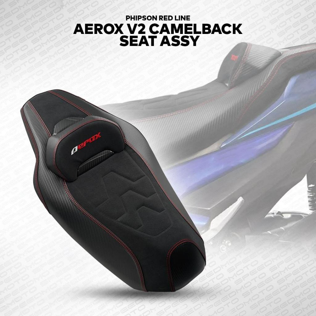 【COD】YAMAHA AEROX V1/V2 CAMEL BACK SEAT ASSY WITH EMBROID LOGO AND ...