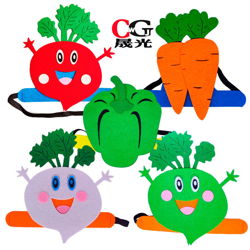 Head Dress Nutrition Month Fruit and Vegetable Headdress Kindergarten ...