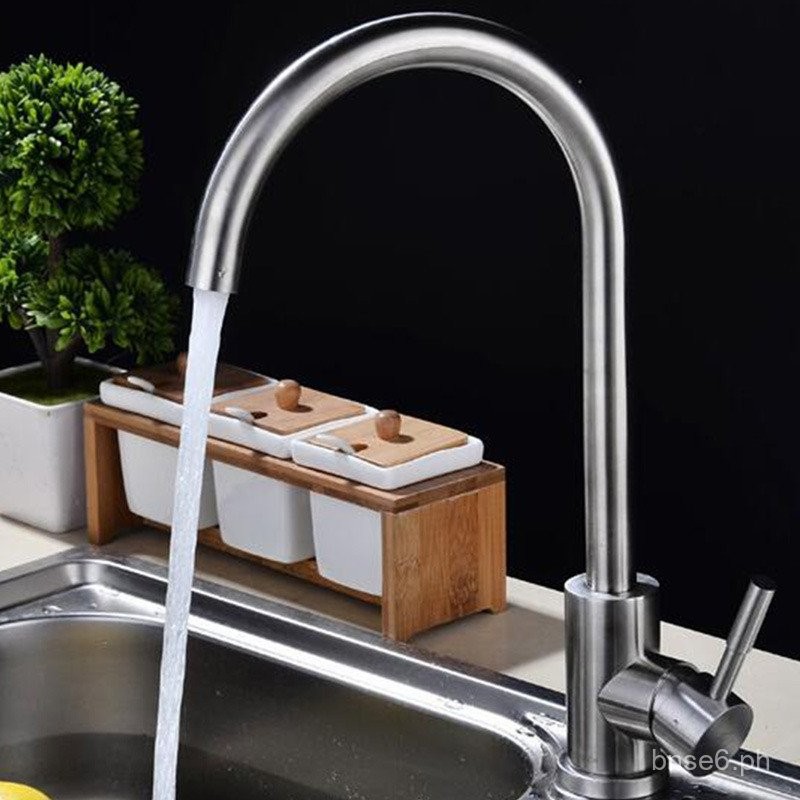 Factory direct sales304Stainless Steel Sink Faucet Hot and Cold Water ...