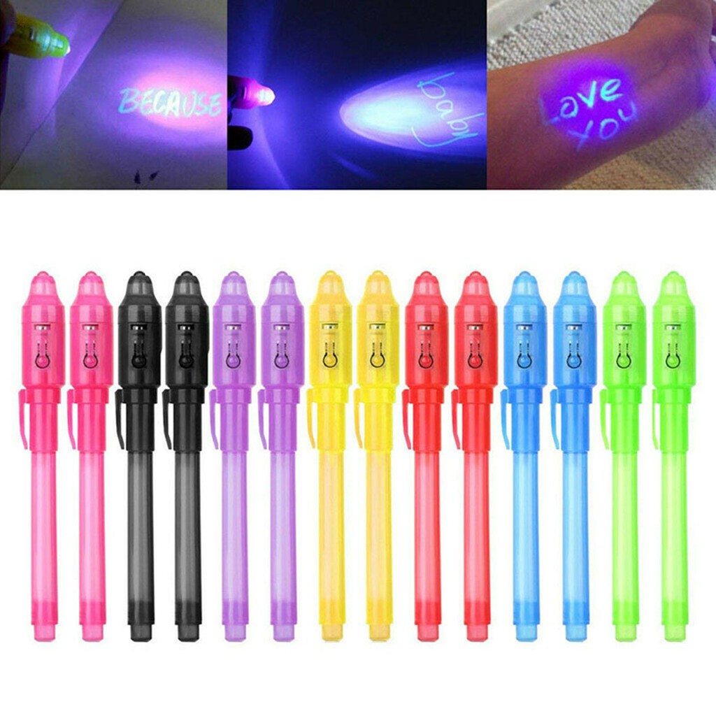 UV Light Invisible Magic Pencil 2/4/8/14pcs Secret Fluorescent ...