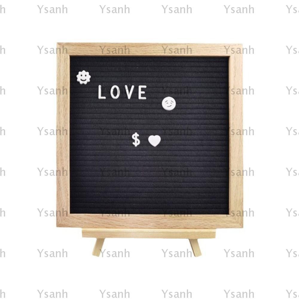 YSANH Letter Message Board, Wooden 10x10 Inch Felt Letter Board, Simple ...