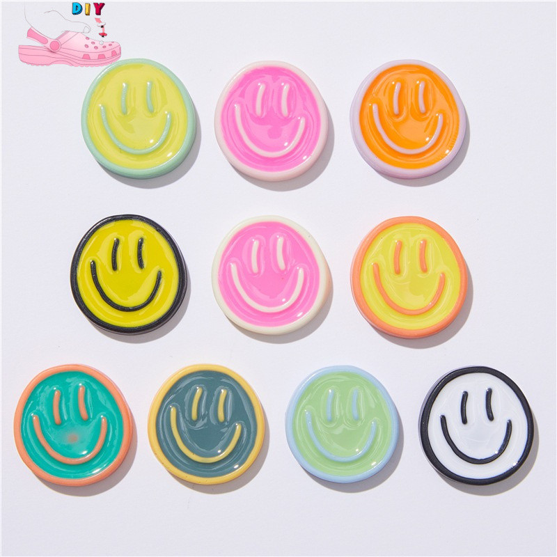 Cartoon Korean smiley face Shoe Design Buckle Shoe Decor Clogs Pin ...