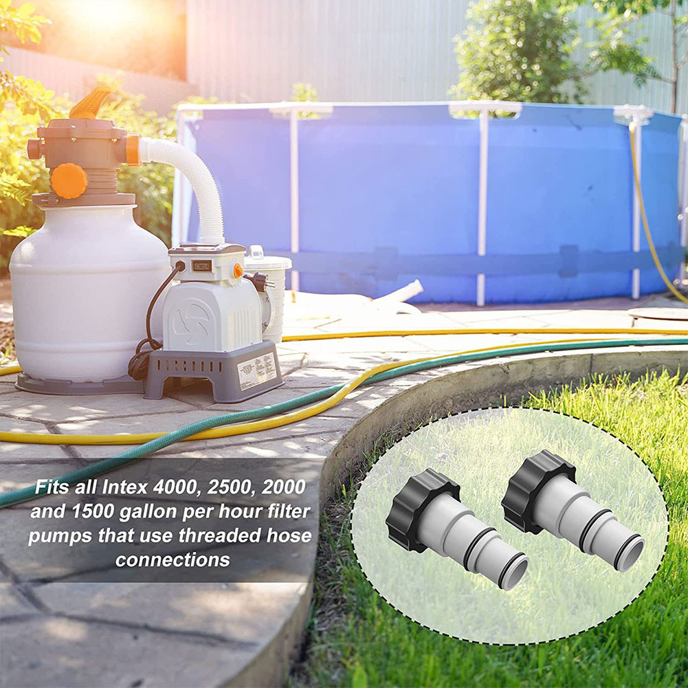 Threaded To Clamp Style Hose Adapter for Intex Pool with 1.5 and 1.25 ...