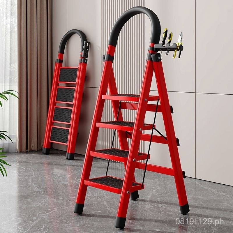 Folding Ladder Step Ladder Portable Carbon Steel New Model Mobile Home ...