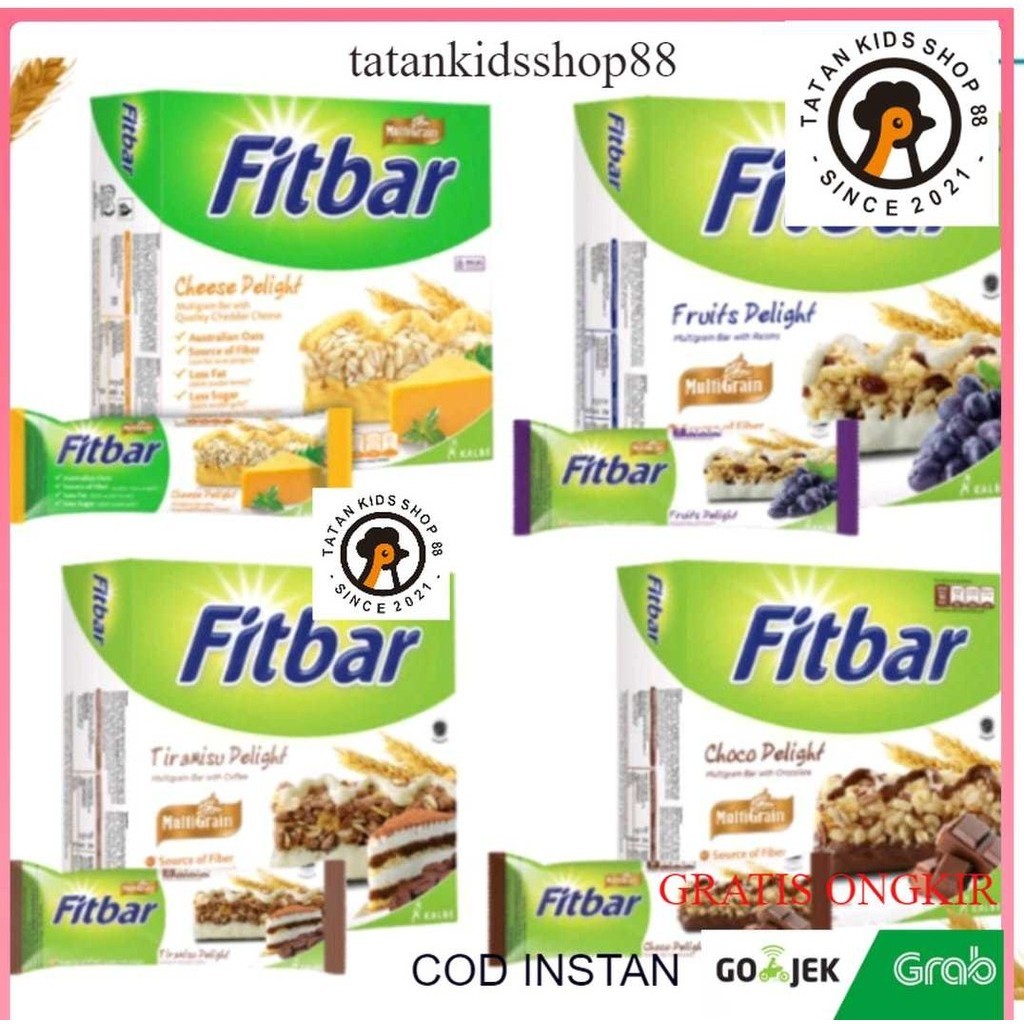 Fitbar 1 Box contains 5 Low Calorie Diet Snacks Chocolate Fruits ...