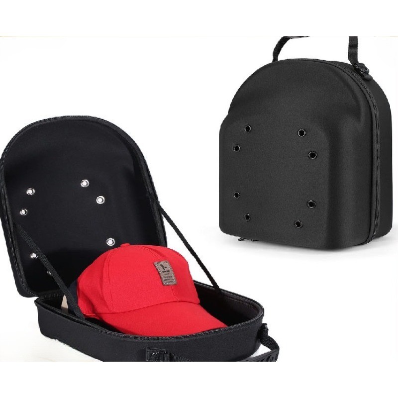 Baseball Hat Case Hard Travel Cap Carrier Case with Shoulder Strap for ...