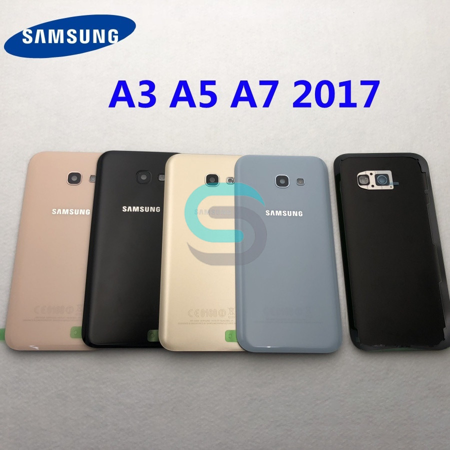 Samsung Galaxy A3 A5 A7 2017 A520F A720F A320F Battery Back Glass Case ...