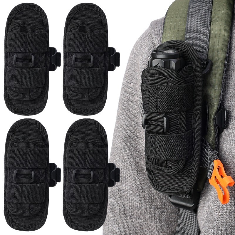 Outdoor Tactical Hunting Nylon Flashlight Bag - For Hiking, Camping ...
