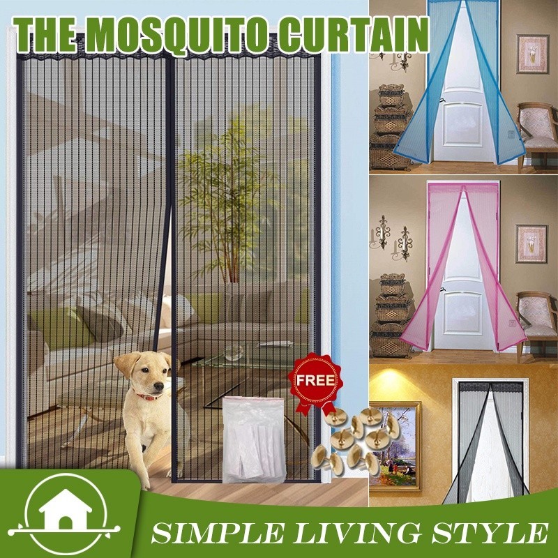 210*90CM Magnetic Mesh Curtain Magic Door Automatic Closing Window ...