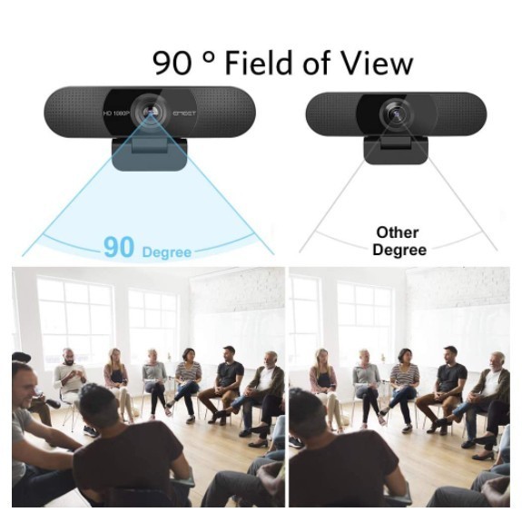 eMeet C960 Web Camera (1080P 2K Webcam with Microphone, 2 Mics ...