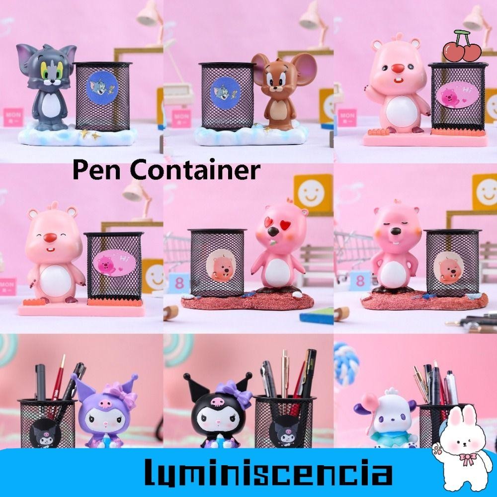 LUMINISCENCIA Pen Container, Loopy Capybara Pen Holder, Kawaii ...